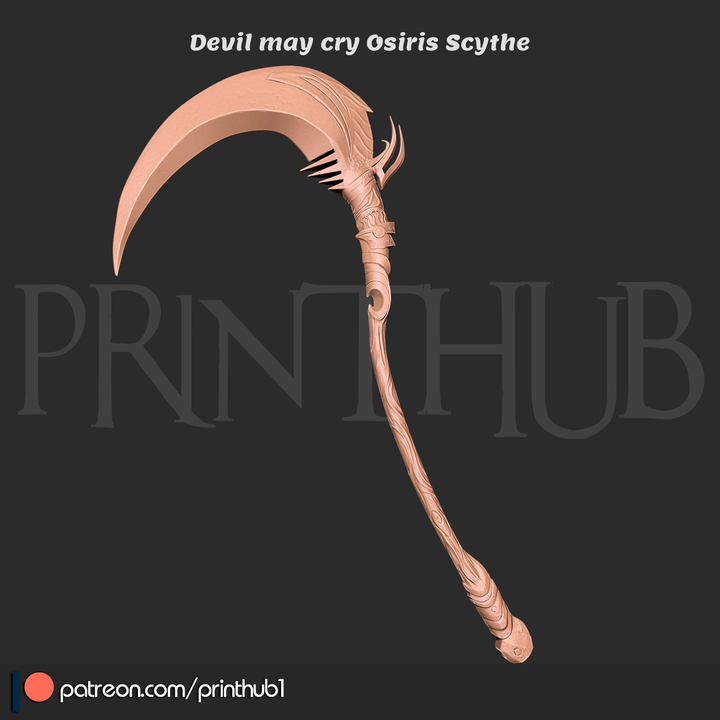 3D Printable Osiris Scythe Devil may cry 2013 3d print cosplay prop STL by Printhub
