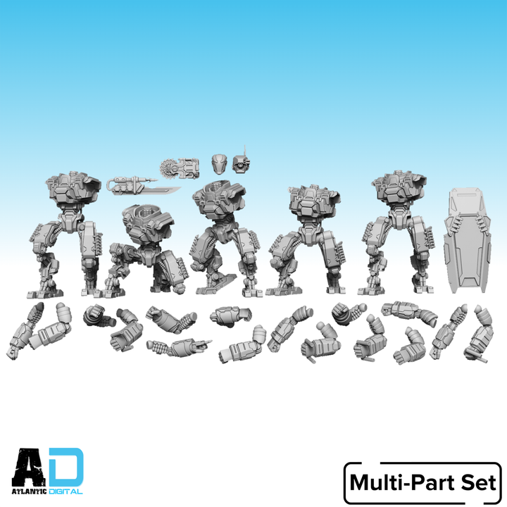 3D Printable Foesmasher Battle Automata by Wargames Atlantic