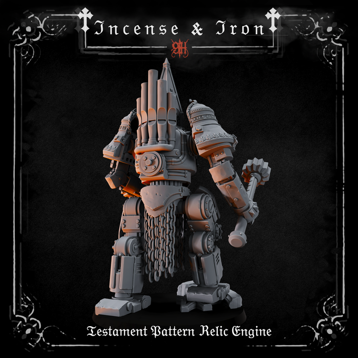 3D Printable Testament Pattern Relic Engine Anchorite by 9hell