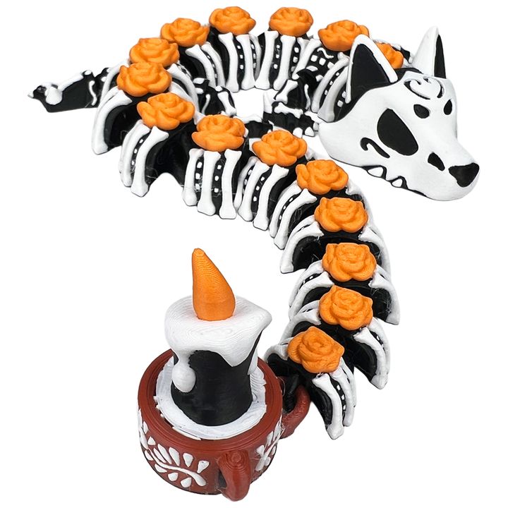 3D Printable Day of the Dead Dragon (Dia De Los Muertos) by Steven Wolf ...