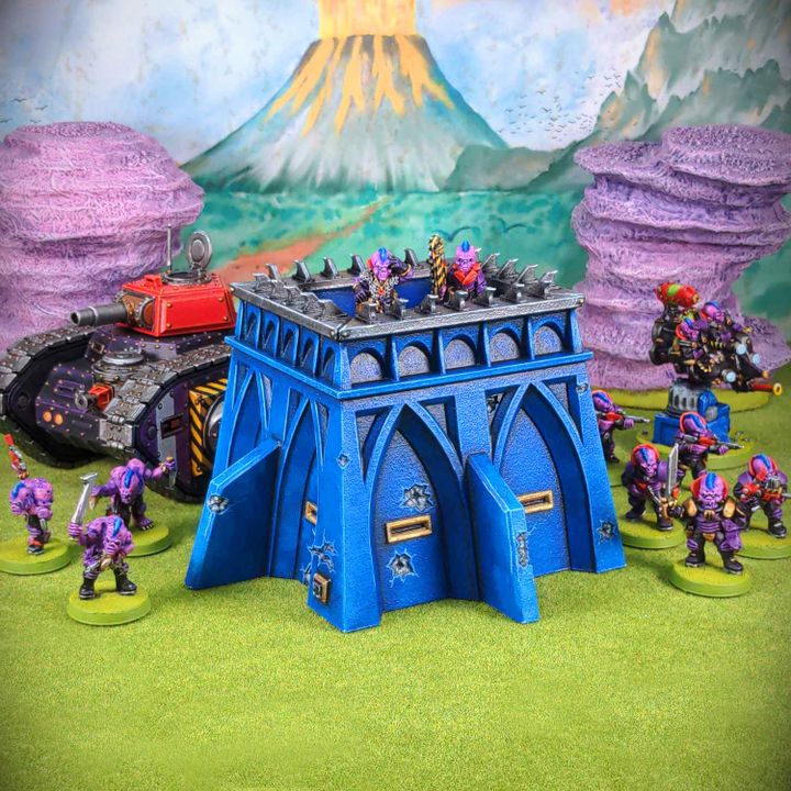 3D Printable Retro Battle Bunker - Remastered by Doctor Spork