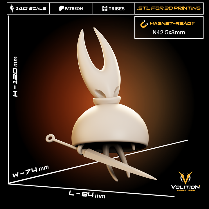 3D Printable Princess of Needle Floating | Fridge Magnet by Volition ...