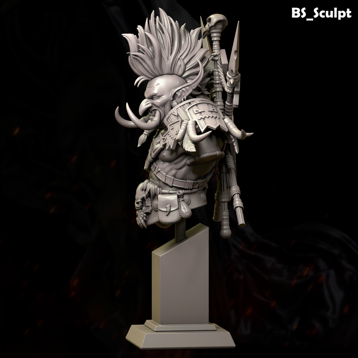3D Printable Master of the Shadows Bust 60 mm by BS-Sculpt Bulat