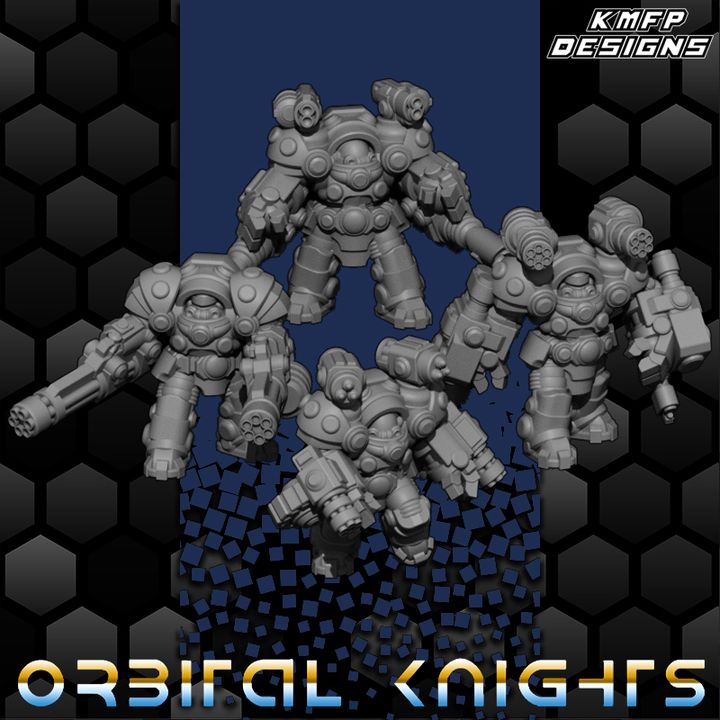 3D Printable Orbital Knights II - Heavy Elite Armour Advanced Options by KMFP Designs
