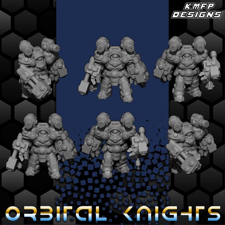 3D Printable Orbital Knights II - Heavy Elite Armour Advanced Options by KMFP Designs