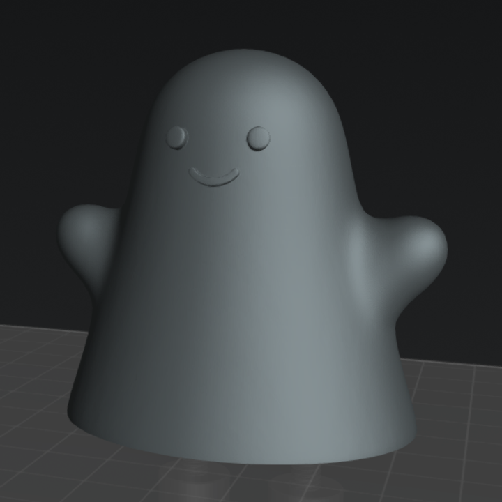 3D Printable Chibi Ghost by Bryam Flórez