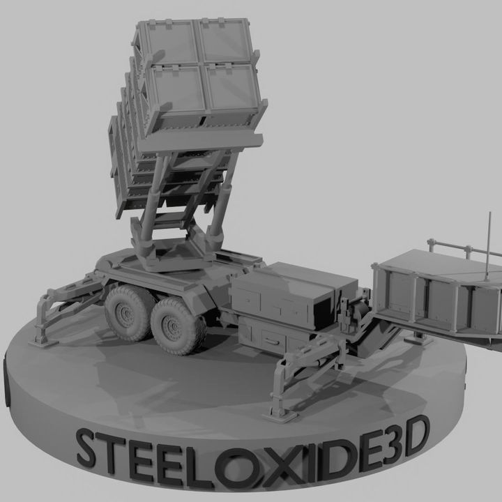 3D Printable MIM-104 Patriot PAC-2 launcher by STEELOXIDE3D