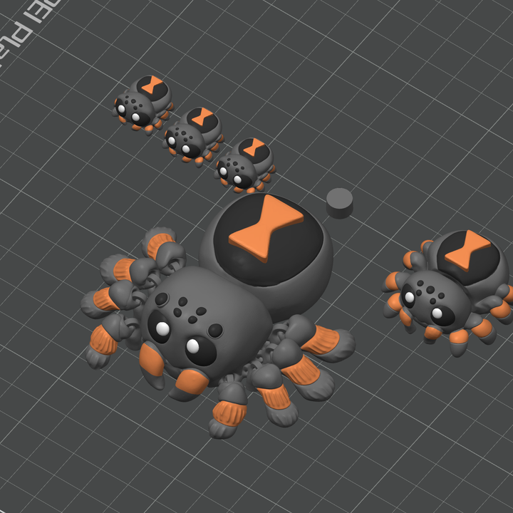 3D Printable Serev3D Spider Family - Customizable Spiders with ...