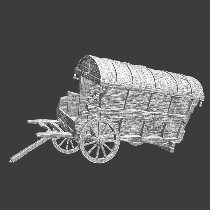 3D Printable Destroyed Medieval Passenger Wagon STL | 3D Printable ...