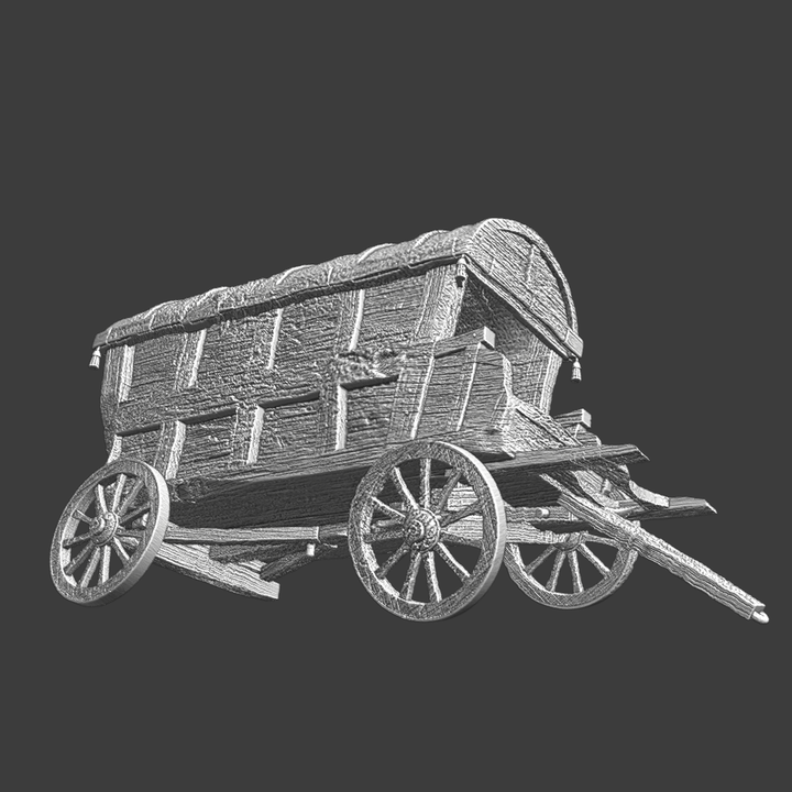 3D Printable Destroyed Medieval Passenger Wagon STL | 3D Printable ...