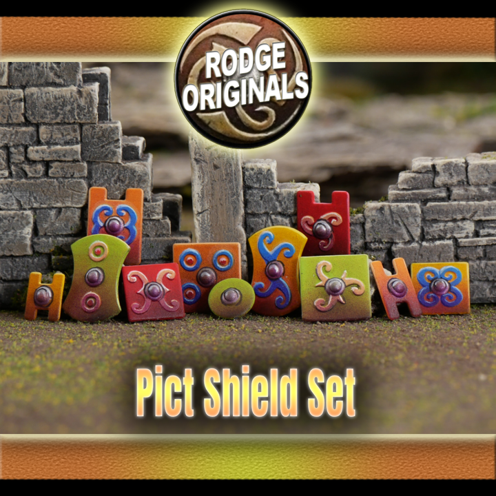 3D Printable Pict Shield Set by Rodge Originals