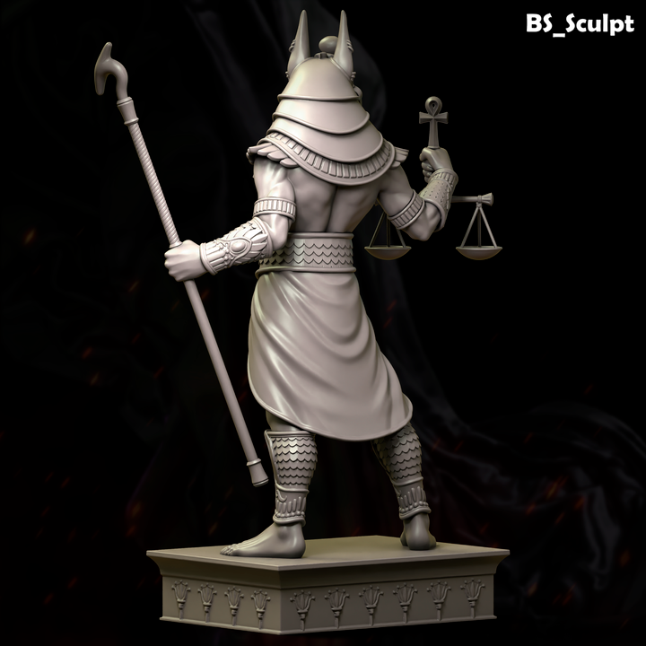 3D Printable Anubis 75 mm by BS-Sculpt Bulat