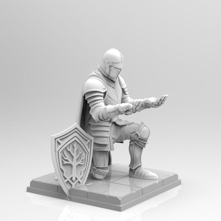 3D Printable Medieval Knight Pen Holder – Decorative Figure by ...