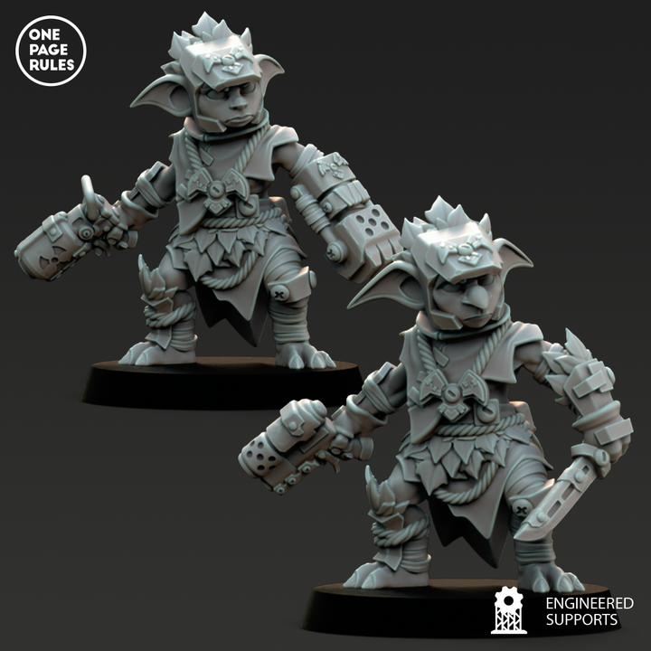 3D Printable Goblin Reclaimers - Release #1 by One Page Rules
