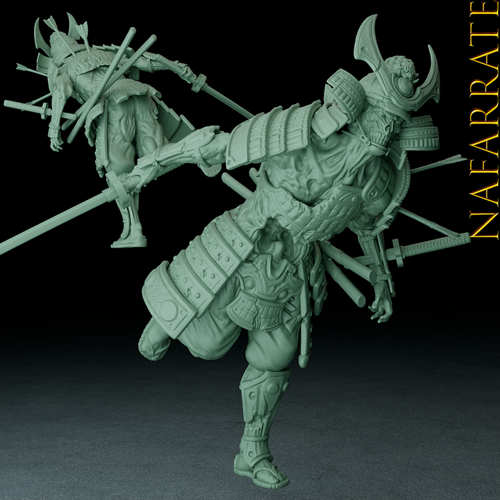 3D Printable Undead Samurai Warlord of the Forgotten Dynasty by ...