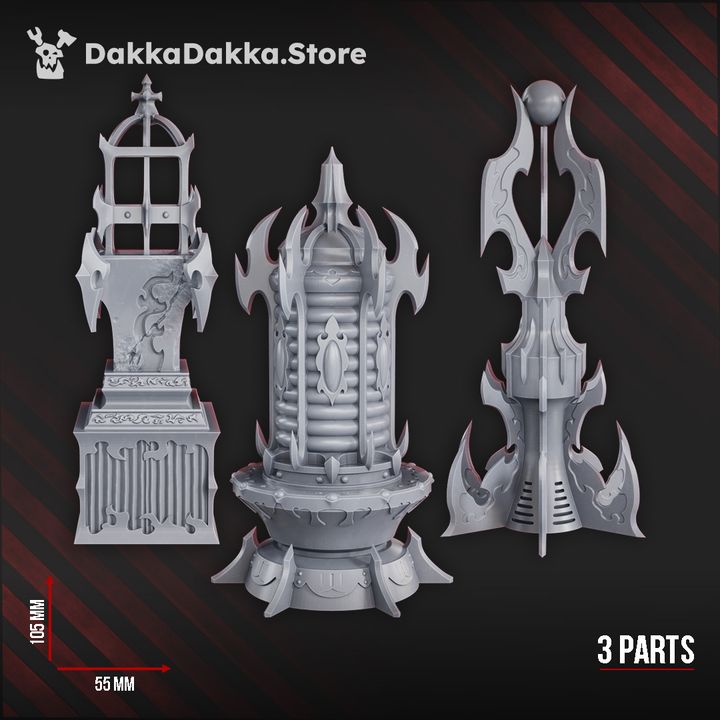3D Printable Sinbound Temple (COMPLETE EDITION) by dakkadakka.store