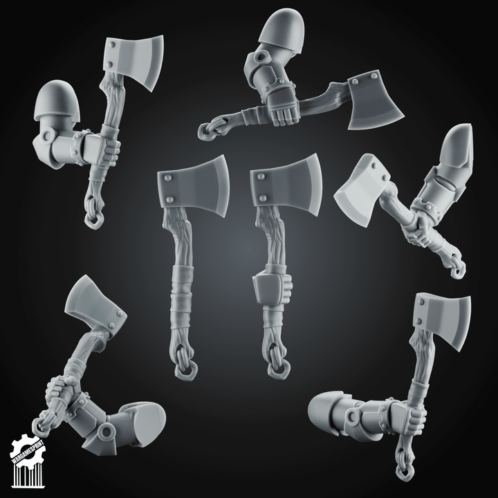 3D Printable Bundle Grimdark Tomahawk Kit – Heroic 32mm Scale ...