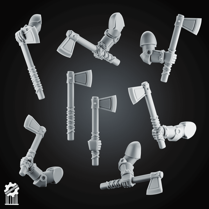 3D Printable Bundle Grimdark Tomahawk Kit – Heroic 32mm Scale ...