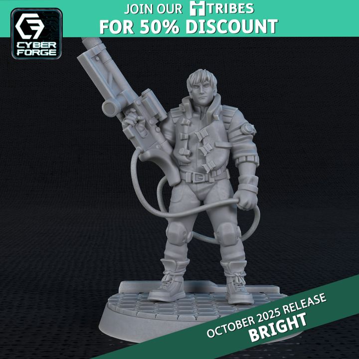 3D Printable Shotaro - Bright - Cyber Forge Miniatures October 2025 by ...