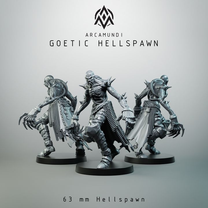 3D Printable Goetic Hellspawn by Arcamundi