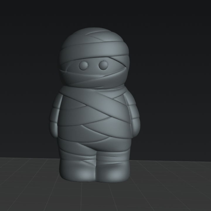 3D Printable Chibi Mummy (STL) by Bryam Flórez