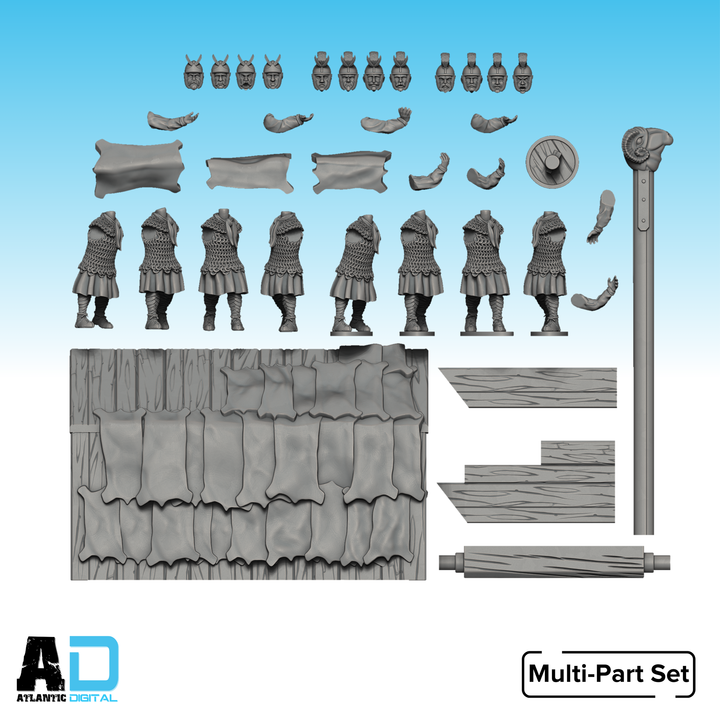 3D Printable Late Roman Battering Ram by Wargames Atlantic
