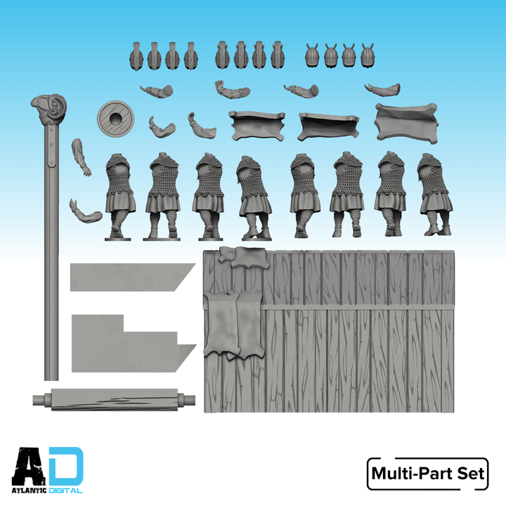 3D Printable Late Roman Battering Ram by Wargames Atlantic