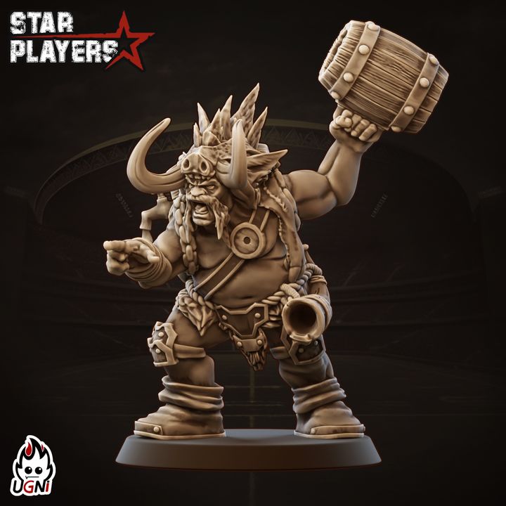 3D Printable Drunken Slayer - Star Player - UGNI - Fantasy Football by ...