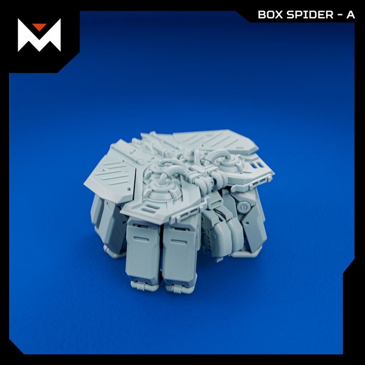3D Printable Box spider-A by Mohammad hossein attaran