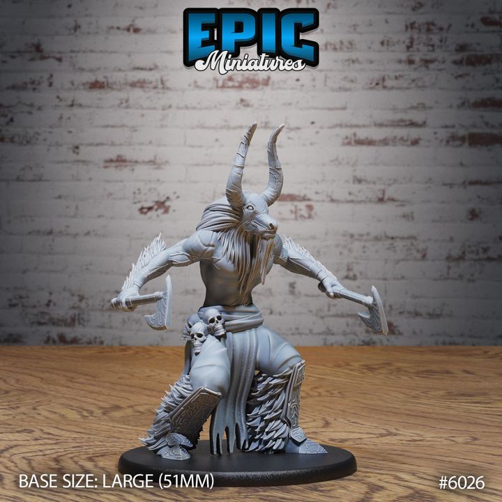 3D Printable Bull Spirit Warrior Axes / Steer Folk Fighter / Bullfolk ...