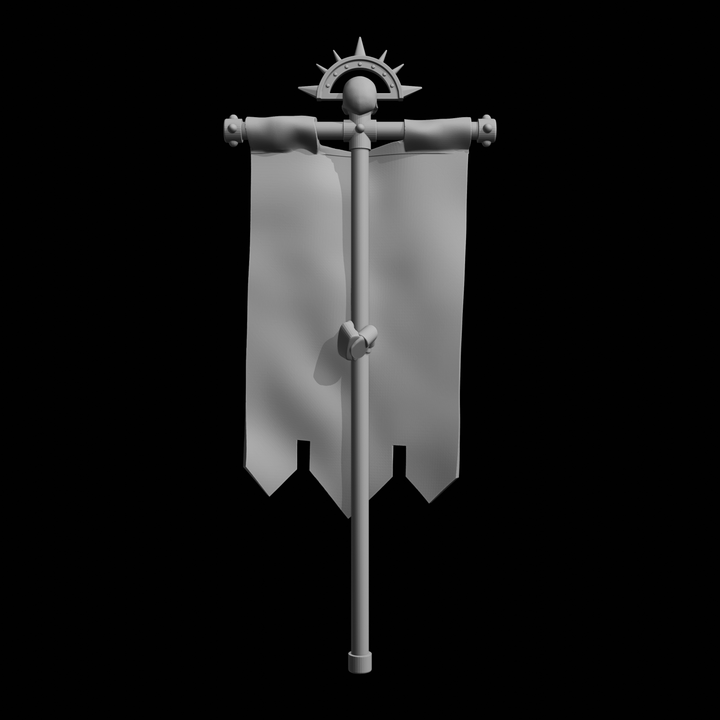 3D Printable Ashen Cross High Marshal Banner by Titanoalfa