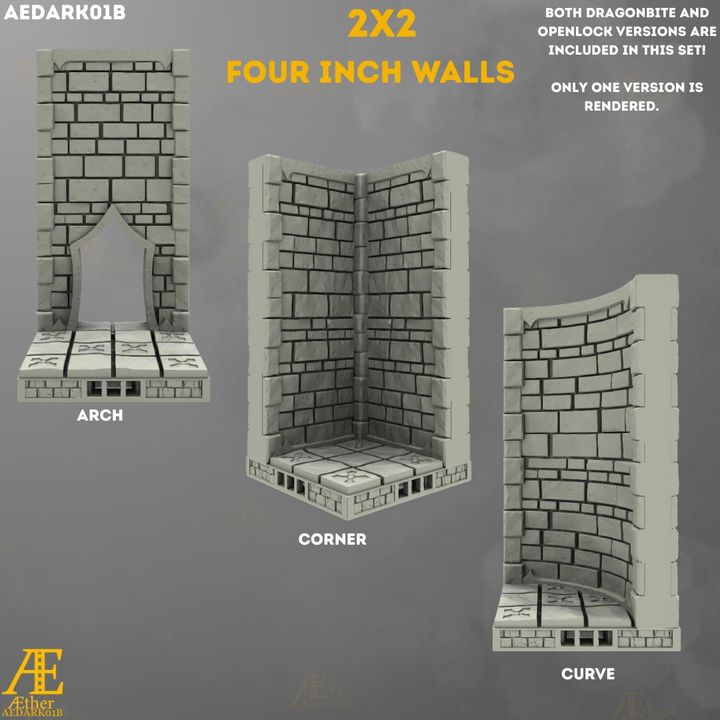 3D Printable AEDARK01B - Dark Manor by Aether Studios