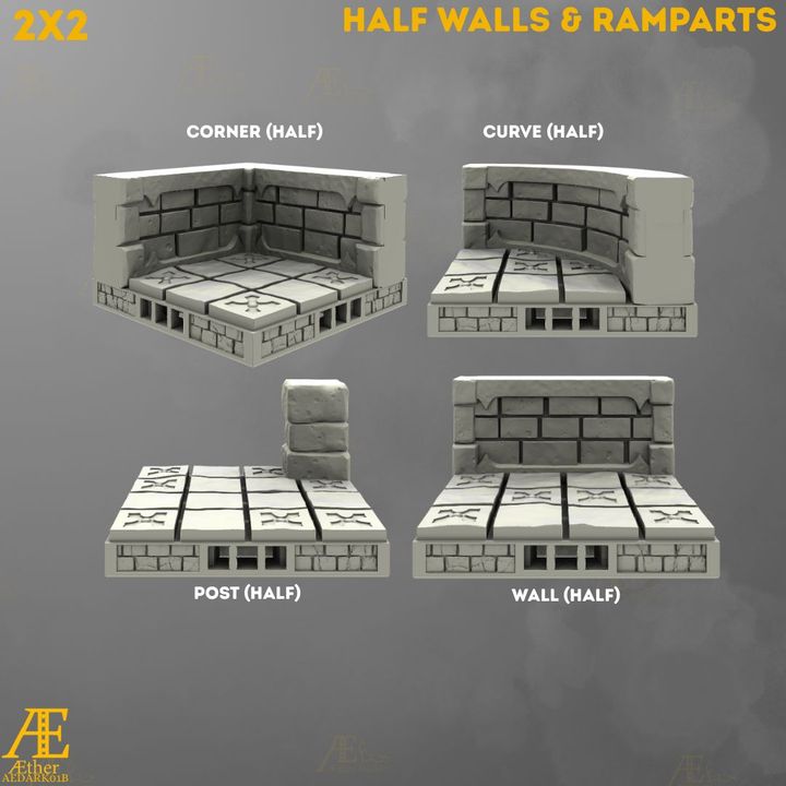 3D Printable AEDARK01B - Dark Manor by Aether Studios