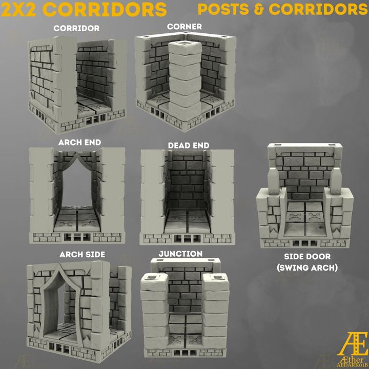 3D Printable AEDARK01B - Dark Manor by Aether Studios