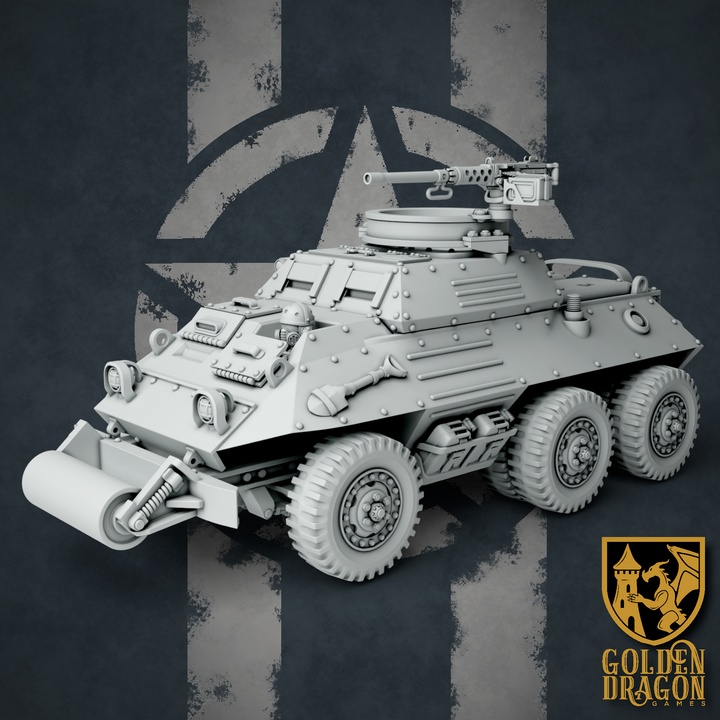 3D Printable United States - M80 Raccoon Armored Reconnaissance Car by ...