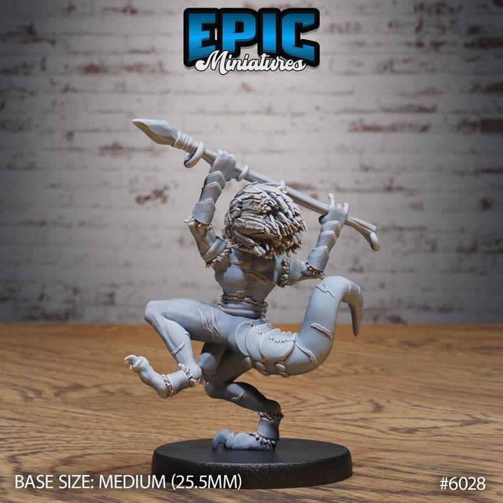 3D Printable Tribe Kobold Shaman Attack / Draconic Lizard Spellcaster ...
