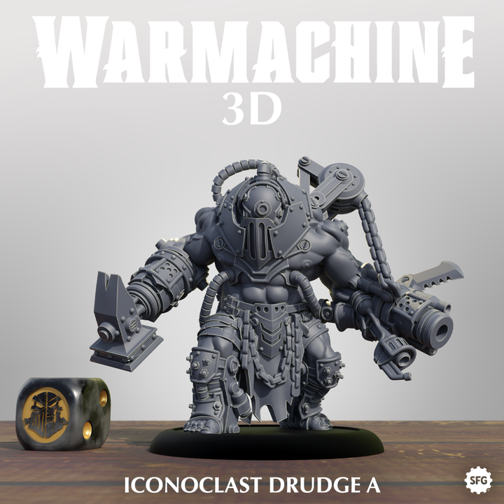 3D Printable Dark Operations Drudge Iconoclasts by WARMACHINE 3D