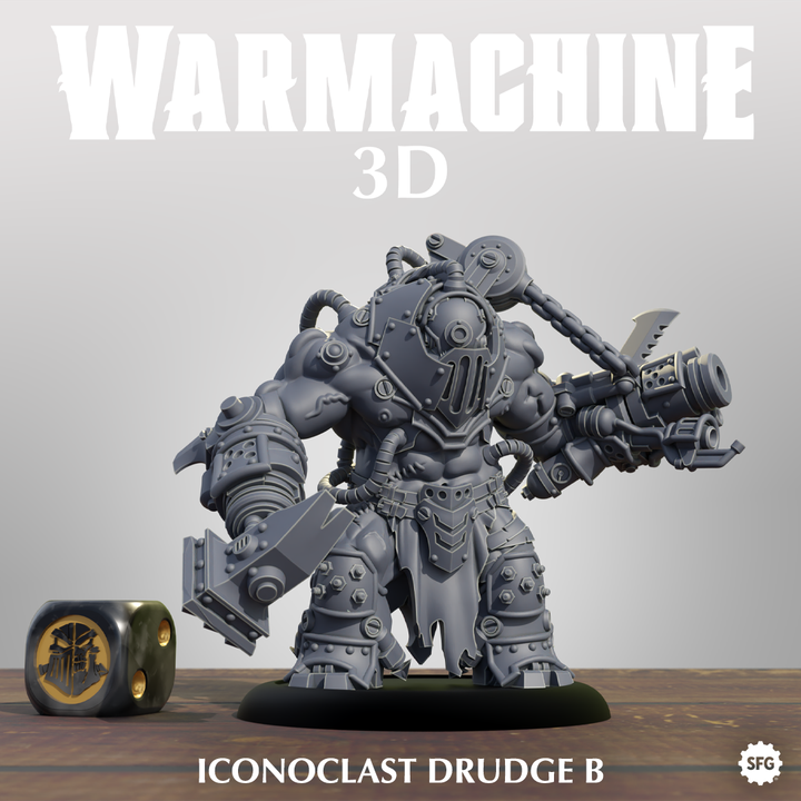 3D Printable Dark Operations Drudge Iconoclasts by WARMACHINE 3D