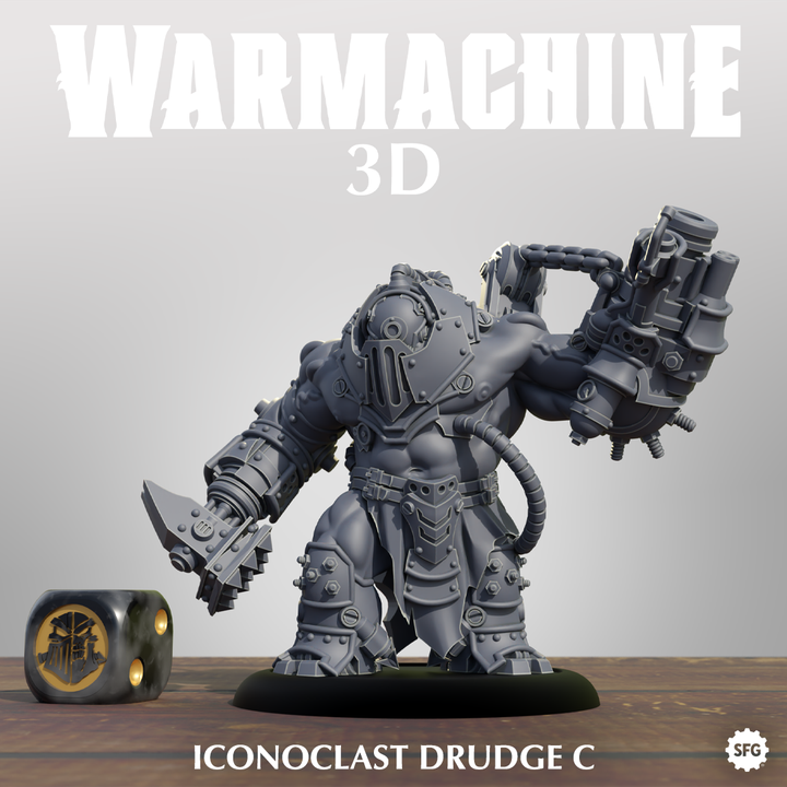 3D Printable Dark Operations Drudge Iconoclasts by WARMACHINE 3D