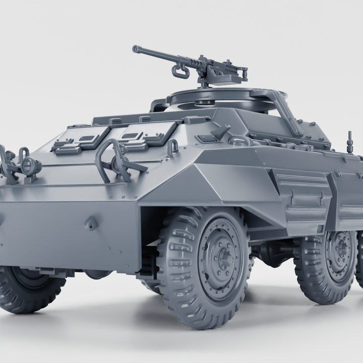 3D Printable M20 Armored Utility Car (US, WW2) by Wargame3d