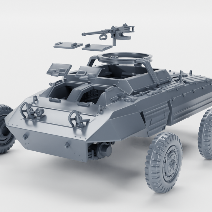 3D Printable M20 Armored Utility Car (US, WW2) by Wargame3d