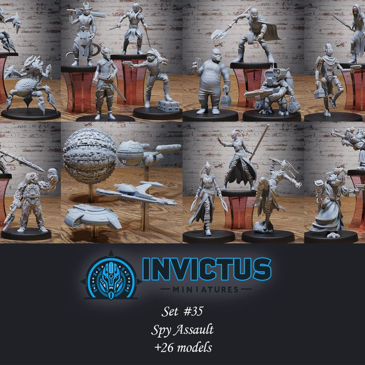 3D Printable Spy Assault Set / Space Wars Encounter / Star Adventure ...