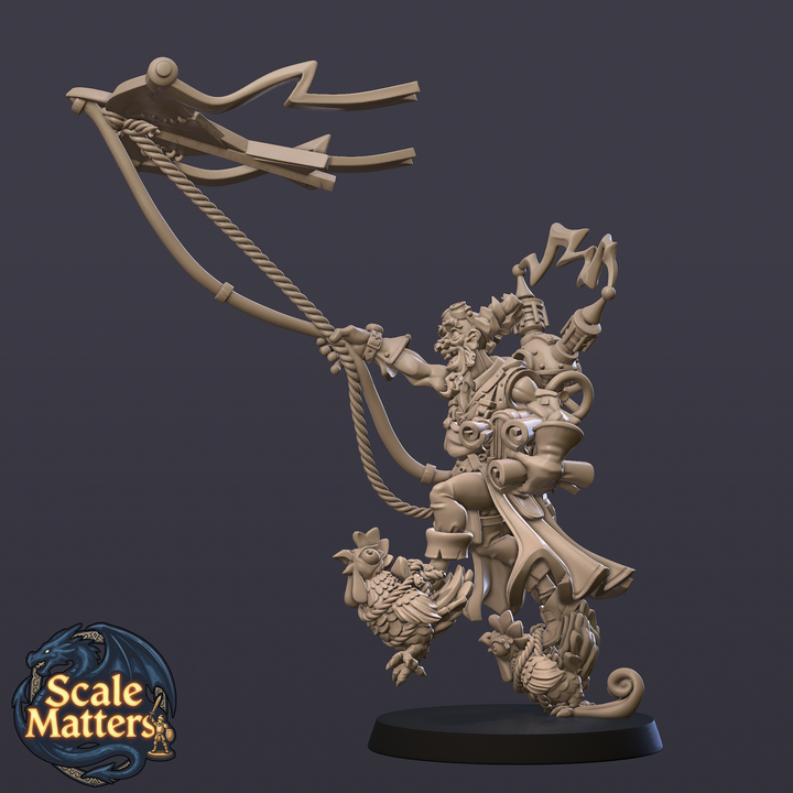 3D Printable Percival Fizzelpot - Crazy Scintist by ScaleMatters