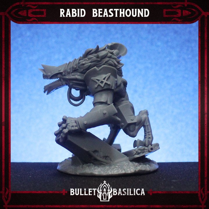 3D Printable Rabid Beasthound (HQ) by Bullet Basilica