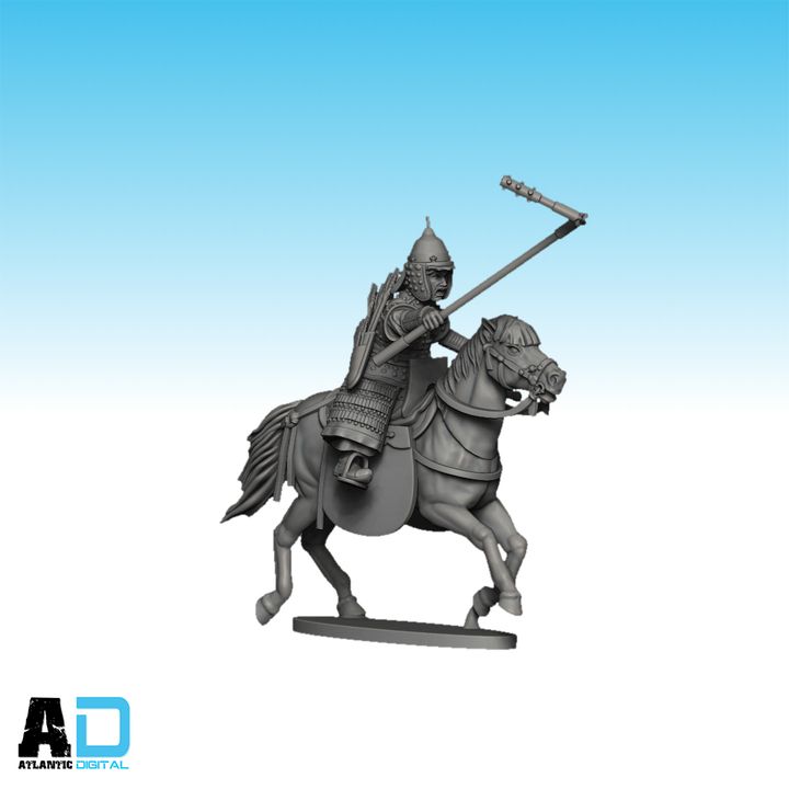 3D Printable Joseon Cavalry in Tegulated Plate Brigandine by Wargames ...