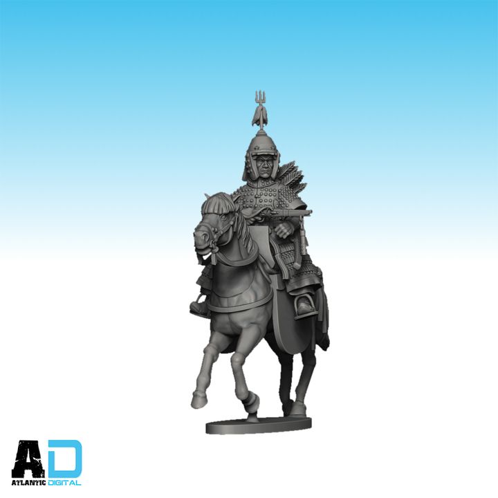 3D Printable Joseon Cavalry in Tegulated Plate Brigandine by Wargames ...