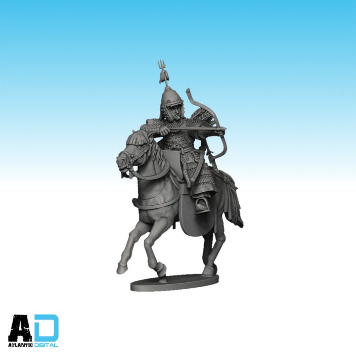 3D Printable Joseon Cavalry in Tegulated Plate Brigandine by Wargames ...