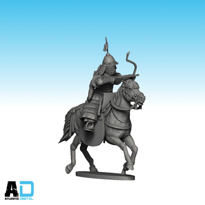 3D Printable Joseon Cavalry in Tegulated Plate Brigandine by Wargames ...