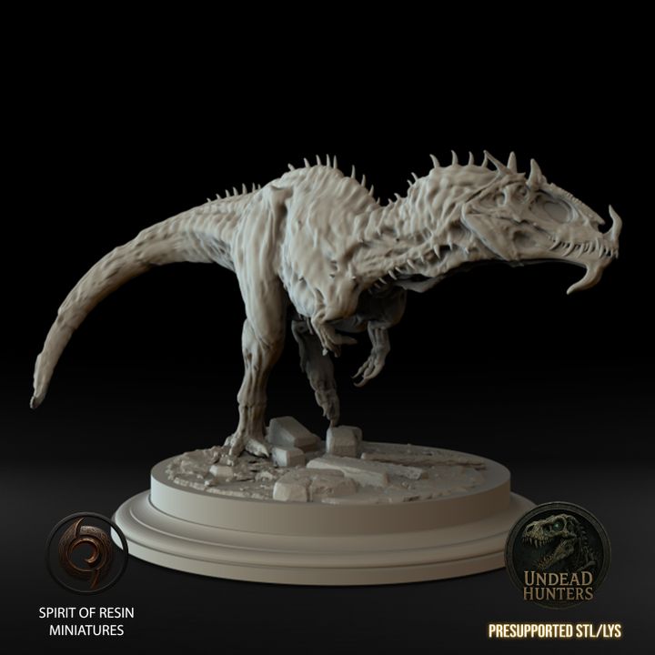 3D Printable Undead Hunters - Dinosaurs by Spirit of Resin Miniatures