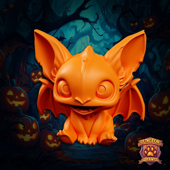 3D Printable Batsy the Bat by Dungeon Paws